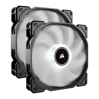 Corsair AF140 Dual 140mm White LED 3pin Cooling Fans 2018 Edition ...