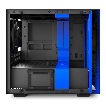 NZXT Kraken M22 120mm Water Cooler & H200i Black/Blue Mini-ITX Gaming ...
