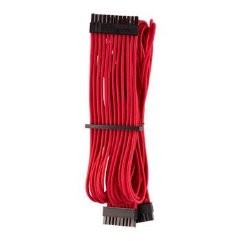 Corsair Type 4 Gen 4 PSU Red Sleeved 24pin ATX Power Cable LN95583 - CP ...