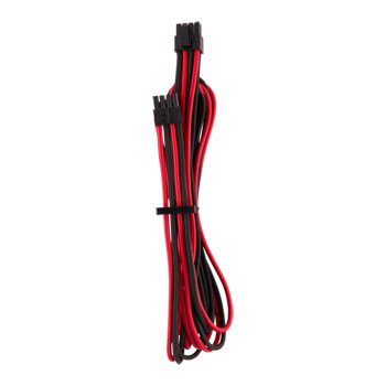 Corsair Type 4 Gen 4 PSU Red/Black Sleeved 12v EPS/ATX Power Cables ...
