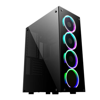 GameMax Predator RGB Tempered Glass Gaming Case LN95738 - PREDATOR ...