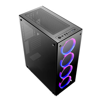 GameMax Predator RGB Tempered Glass Gaming Case LN95738 - PREDATOR ...