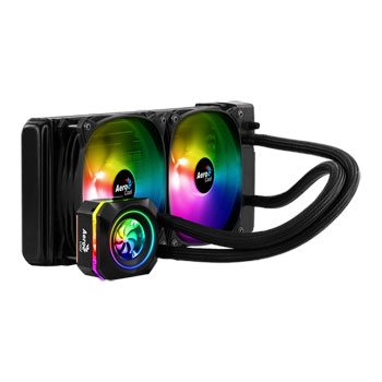 Aerocool aRGB All In One CPU Liquid Cooler Aluminum 240mm Radiator with ...