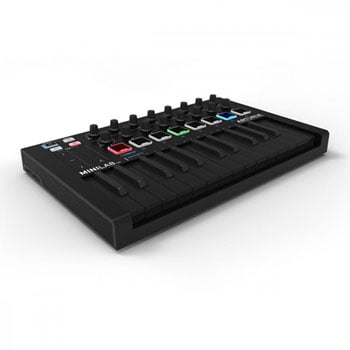 Arturia MiniLab Mk II Portable MIDI Controller Deep Black LN98236 ...