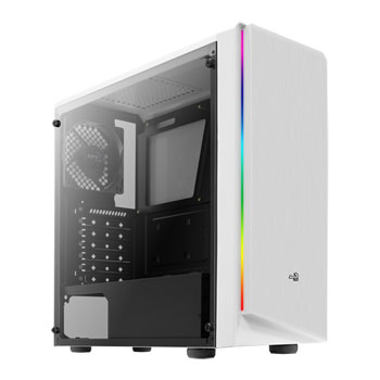Aerocool Rift Tempered Glass White RGB Midi PC Gaming Case LN98818 ...