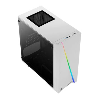 Aerocool Cylon Mini RGB White Tempered Glass MicroATX Gaming Case ...