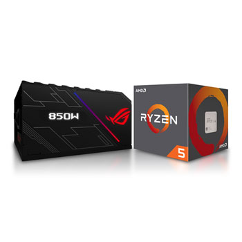 AMD Ryzen 5 2600X CPU & ASUS ROG Thor 850W RGB OLED PSU Bundle LN98948 ...