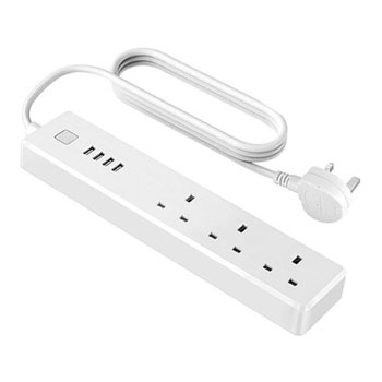 Ener-J 3 Gang Smart Extension Lead WiFi with 4 x Fast USB Ports with ...