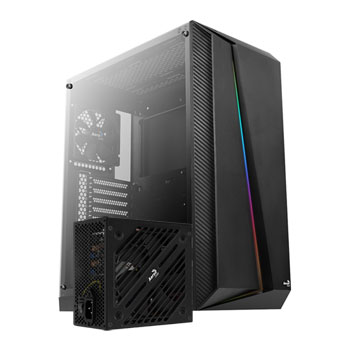 Aerocool Cylon Pro Black RGB LED Mid-Tower & Aerocool Cylon PSU 500w ...