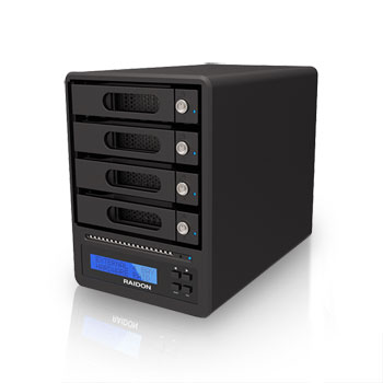RAIDON 4 Bay 2.5”/3.5” USB3.0/eSATA External RAID 0/5 Enclosure ...