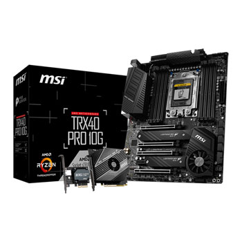 MSI AMD Threadripper TRX40 Pro 10G PCIe 4.0 ATX Motherboard LN103593 ...