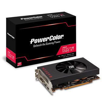 PowerColor AMD Radeon RX 5500 XT 4GB GDDR6 RDNA PCIe 4.0 Graphics Card ...