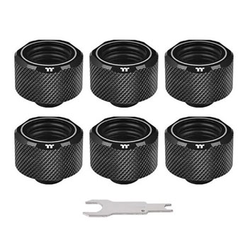Thermaltake Pacific C-Pro G1/4 Compression Fitting Black 6 Pack LN103984 - CL-W214-CU00BL-B ...