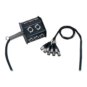 15m Adam Hall Multicore Stage Box 8x Female XLR to 8x Male XLR LN105150 ...