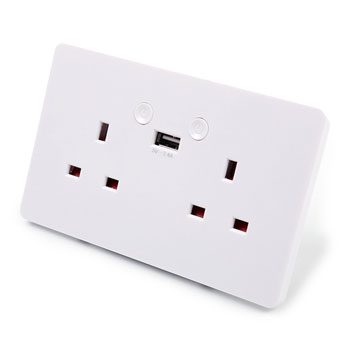 Ener-J 13A WiFi Twin Wall Sockets With USB Port LN105222 - SHA5302 ...