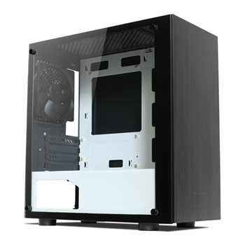 Tecware Nexus M Mini Tower Black & White Tempered Glass Gaming Case ...