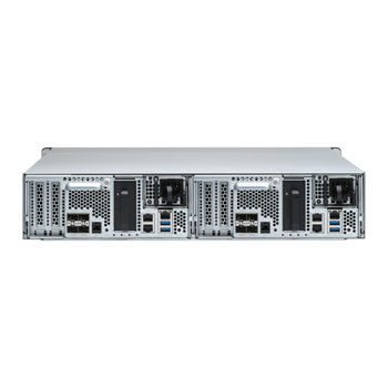QNAP 2U Rackmount 24 bay Double Server NAS Xeon D-2142IT ES2486dc ...