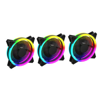 GameMax ARGB Kit 3x 120mm Velocity Fans Bundle LN106564 - GMX HUB KIT ...
