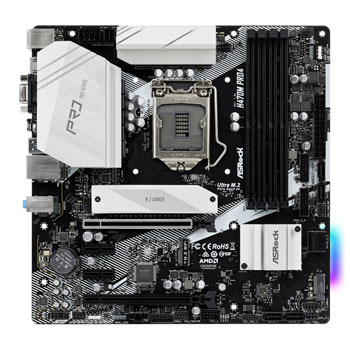ASRock Intel H470 Pro4 Micro-ATX Motherboard LN108061 - 90-MXBCF0 ...