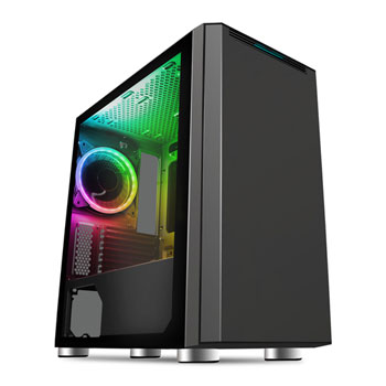 CiT Omega Mid Tower Tempered Glass PC Gaming Case LN109474 - CIT-OMEGA ...