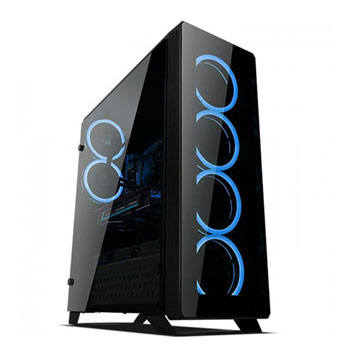 SaharaGaming P75 Full Tower RGB Gaming Case Tempered Glass LN110079 ...