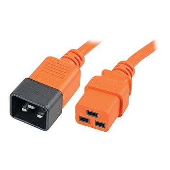 Xclio IEC (C20) to IEC Lock (C19) 2m Cable - Orange LN110401 - PELR0038 ...