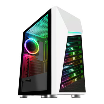 CiT Alpha White ARGB Midi Tower Windowed PC Case LN111319 - CIT-ALPHA ...