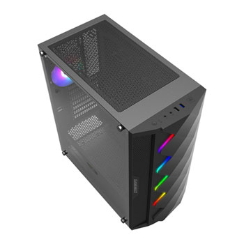 GameMax Diamond ARGB Black Mid Tower Tempered Glass PC Gaming Case ...