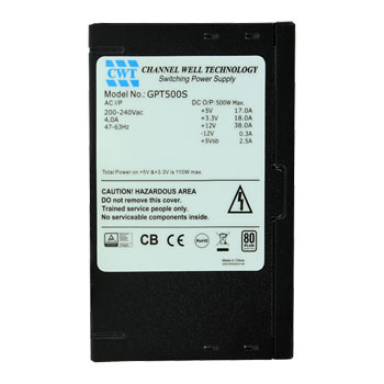 CWT 500 Watt 80 PLUS PSU/Power Supply LN111653 - GPT500SB | SCAN UK