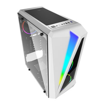 CiT Mars ARGB Tempered Glass PC Gaming Case - White LN112099 - CIT-MARS ...