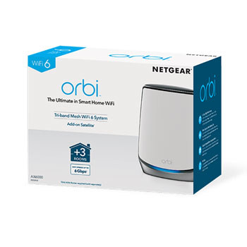 NETGEAR Tri-Band RBS850 Orbi WiFi 6 Satellite LN113743 - RBS850-100EUS ...