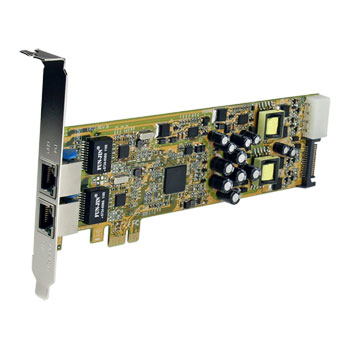 StarTech.com Dual Port PCI Express Gigabit Ethernet PCIe Network Card ...