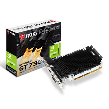 MSI NVIDIA GeForce GT 730 LP Kepler Passive Graphics Card LN117096 ...