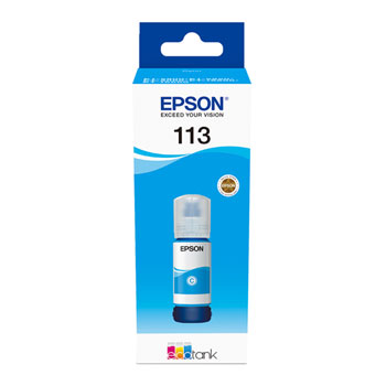 Epson 113 Cyan Pigment Ink 70ml Refill Bottle LN123012 - C13T06B240 ...