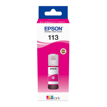 Epson 113 Magenta Pigment Ink 70ml Refill Bottle LN123013 - C13T06B340 ...