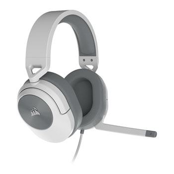 Corsair HS55 Surround Wired Gaming Headset White LN126165 - CA-9011266-EU | SCAN UK