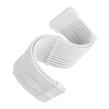 SilverStone PP07E 24 Pin ATX White PSU Extension Cable LN128410 - SST ...