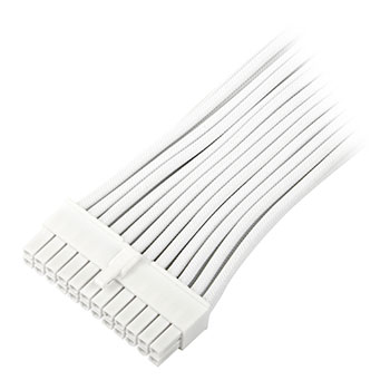 SilverStone PP07E 24 Pin ATX White PSU Extension Cable LN128410 - SST ...