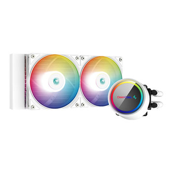 DeepCool GAMMAXX L240 ARGB WH AIO Liquid/Water CPU Cooler LN128824 - DP ...