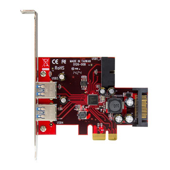 Startech.com PEXUSB3S2EI 4 Port PCI Express USB 3.0 Card LN129222 | SCAN UK