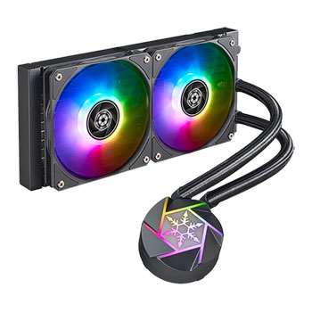 SilverStone 240mm VIDA 240 SLIM ARGB Intel/AMD CPU Liquid Cooler ...