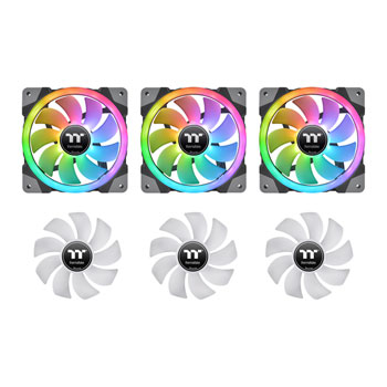 Thermaltake SWAFAN EX12 RGB TT Premium Edition Black Fan 3 Pack ...
