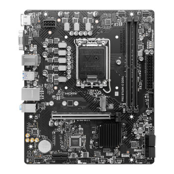 MSI Intel PRO B760M-E DDR4 Micro-ATX Motherboard LN131722 | SCAN UK