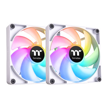 Thermaltake CT120 ARGB Sync 120mm White Fan 2-Pack LN132215 - CL-F153 ...