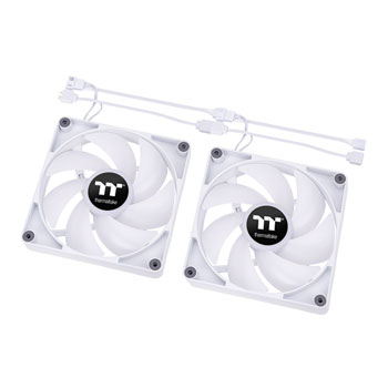 Thermaltake CT120 ARGB Sync 120mm White Fan 2-Pack LN132215 - CL-F153 ...