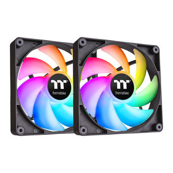 Thermaltake CT140 ARGB Sync 140mm Black Fan 2-Pack LN132216 - CL-F150 ...