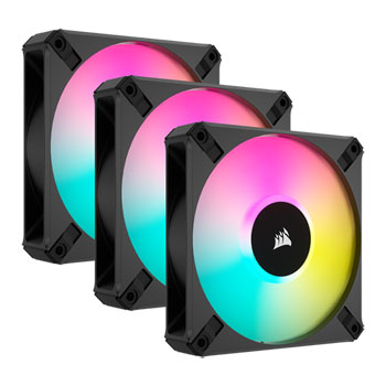 Corsair iCUE AF120 RGB ELITE Black 120mm 3 Fan + Lighting Node CORE ...