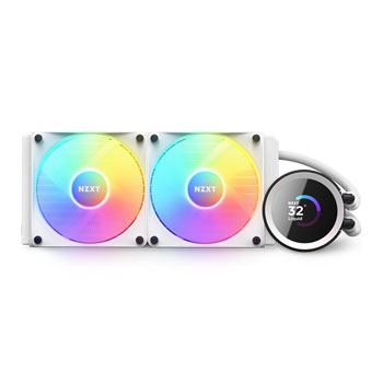 NZXT Kraken 240 RGB White All In One 240mm Intel/AMD CPU Water Cooler ...