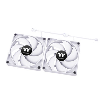 Thermaltake CT120 120mm White Fan 2-Pack LN133073 - CL-F151-PL12WT-A ...