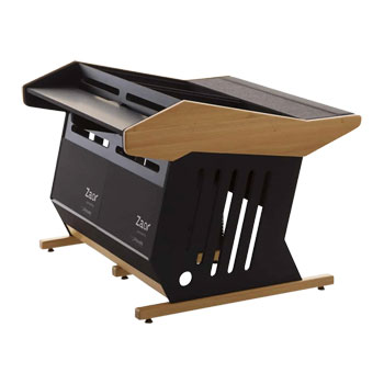 Zaor Maestro 24+12 Mastering Desk (Oak/Black) LN135230 - MAE-24-12-BK ...